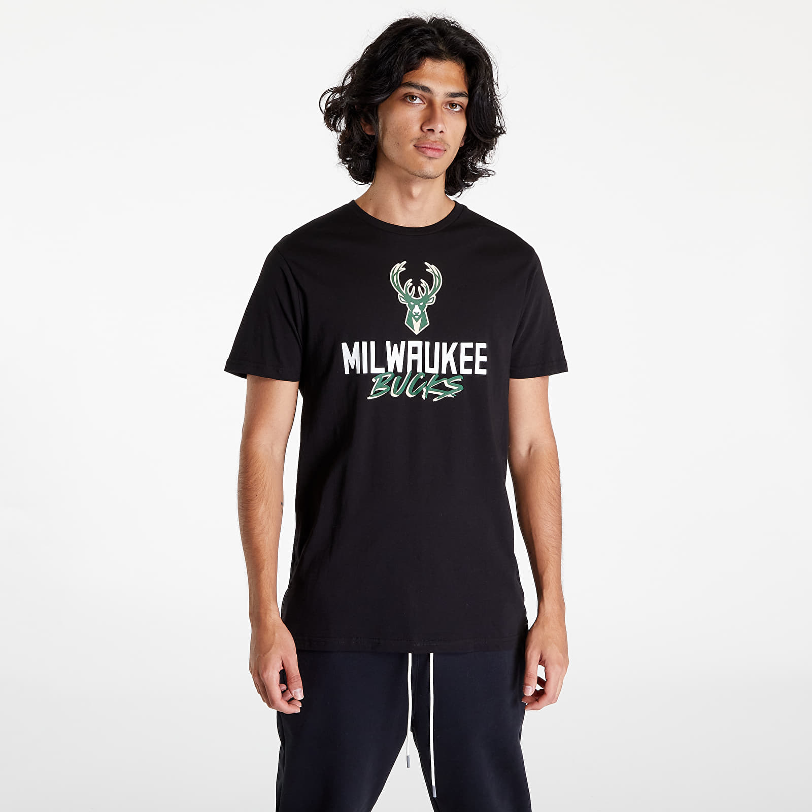 New Era NBA Script Tee Milwaukee Bucks