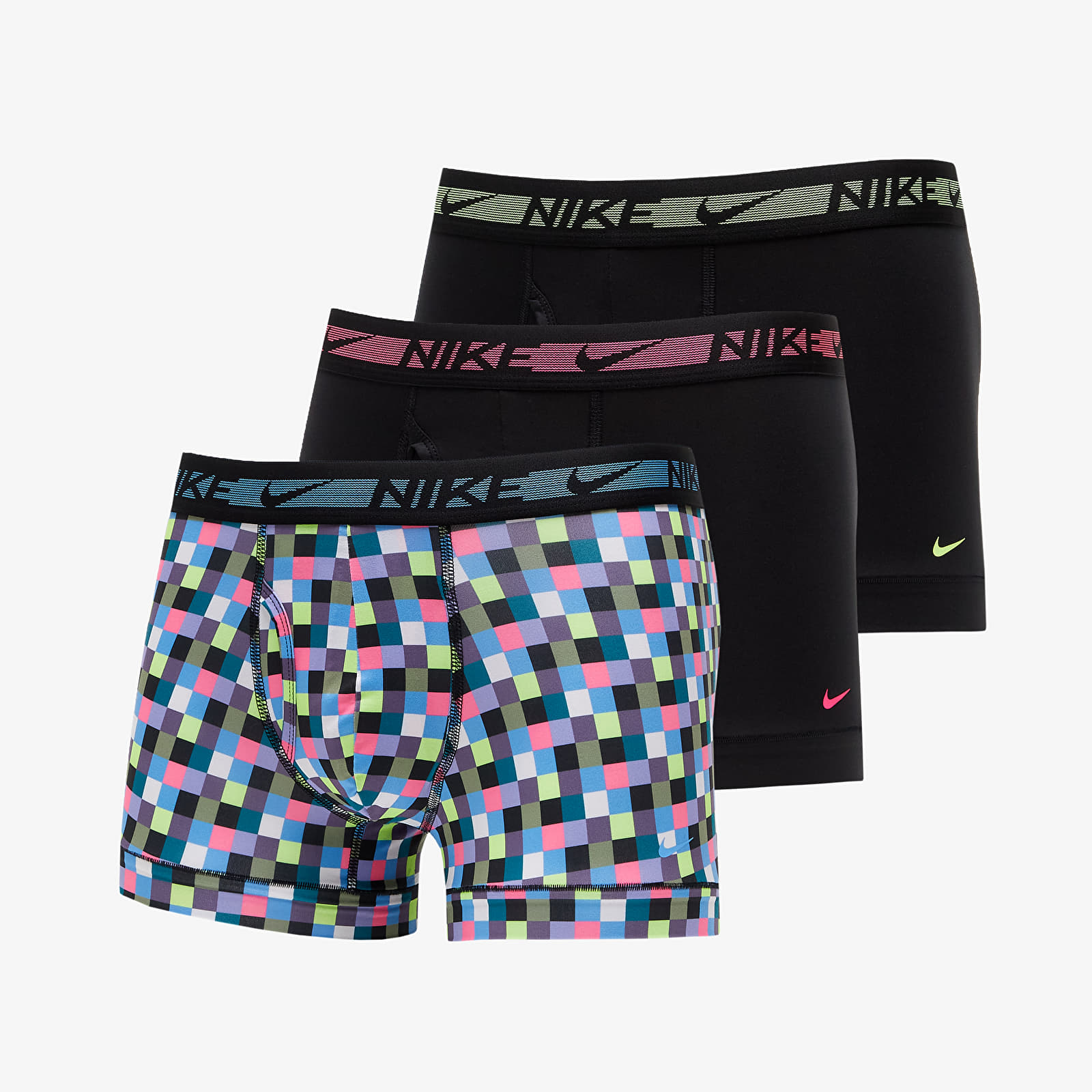 Boxer shorts Nike Trunk 3-Pack Pixel Print/ Black/ Black | Footshop