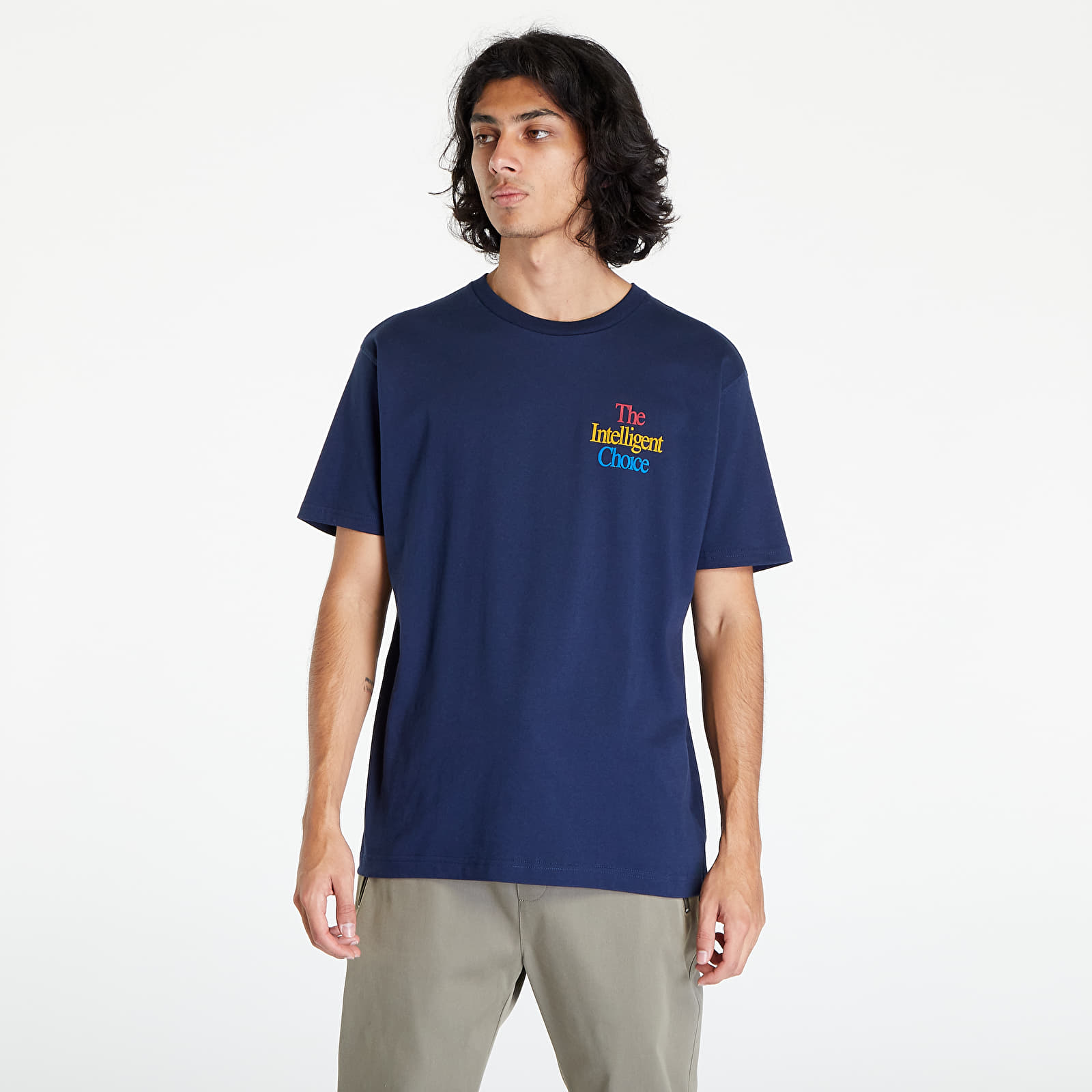 Trička New Balance Athletics Intelligent Choice Tee Natural Indigo ...