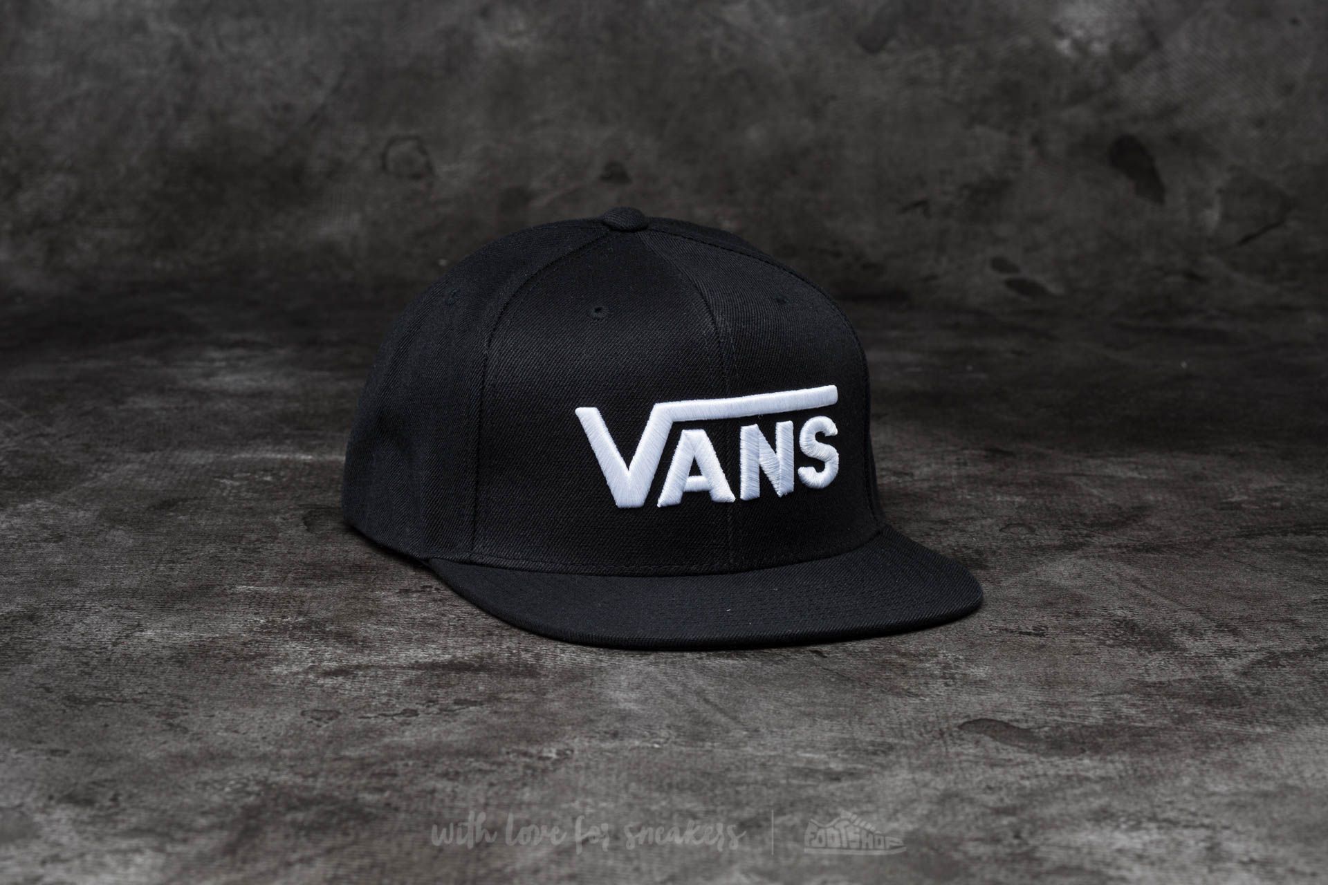 Caps Vans Drop V Snapback Black-White (YEY28) | Footshop