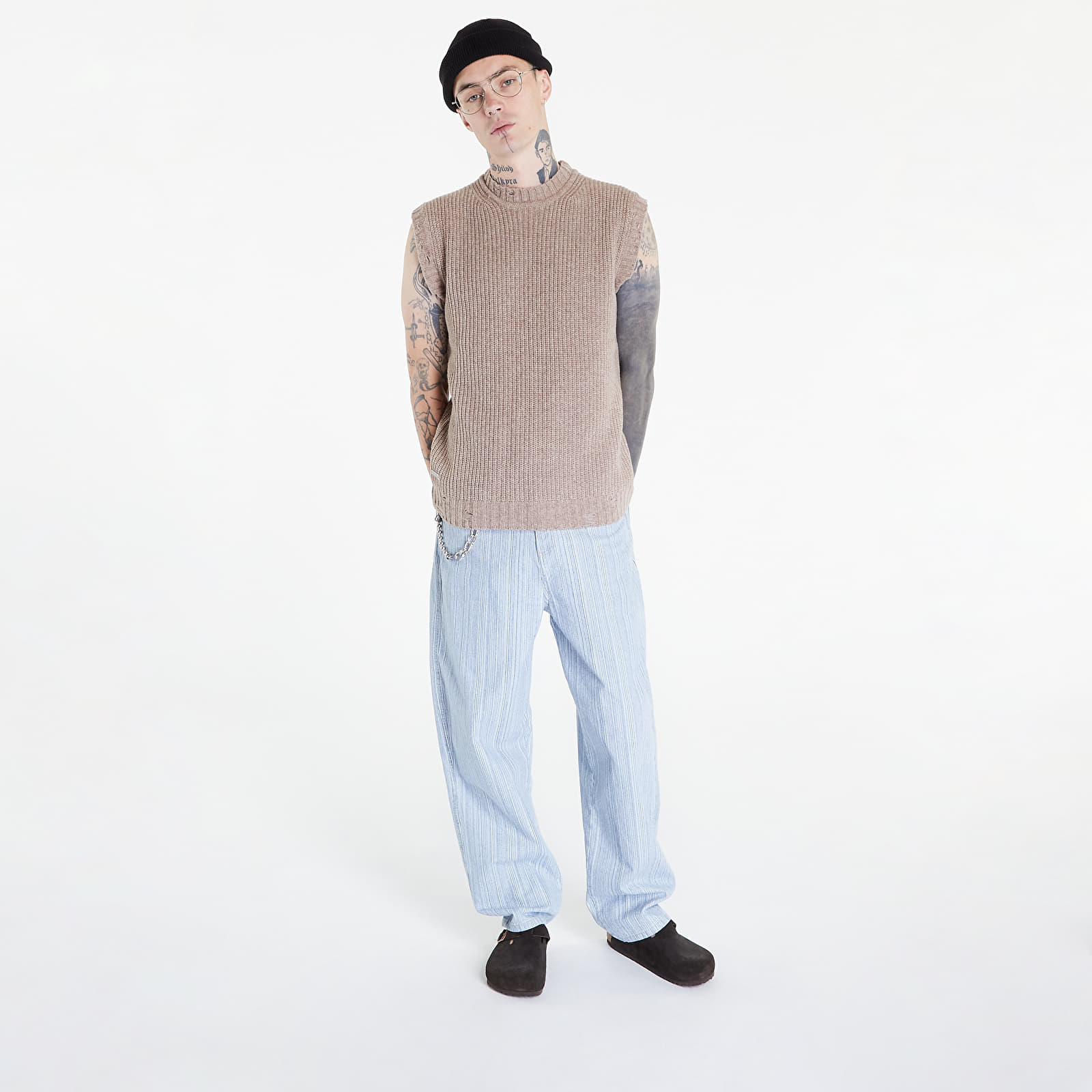 Han Kjøbenhavn Wool Long Knitted Vest Distressed
