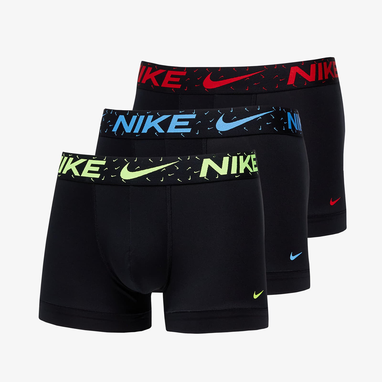Boxerky Nike Dri-FIT Essential Micro Trunk 3-Pack Black/ Volt/ Blue ...