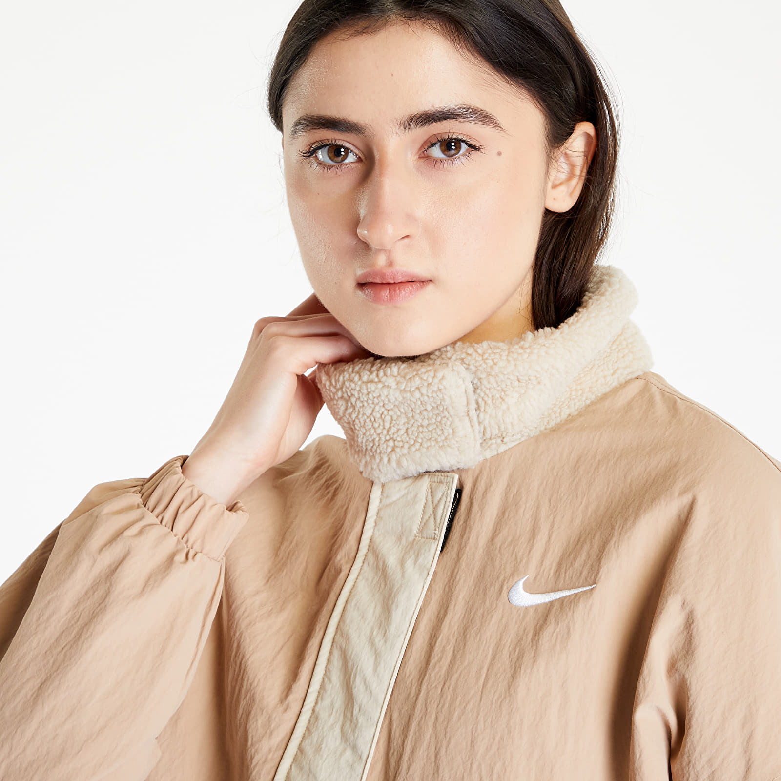 Jackets and Coats Nike Sportswear Essential Women's Woven Fleece-Lined ...
