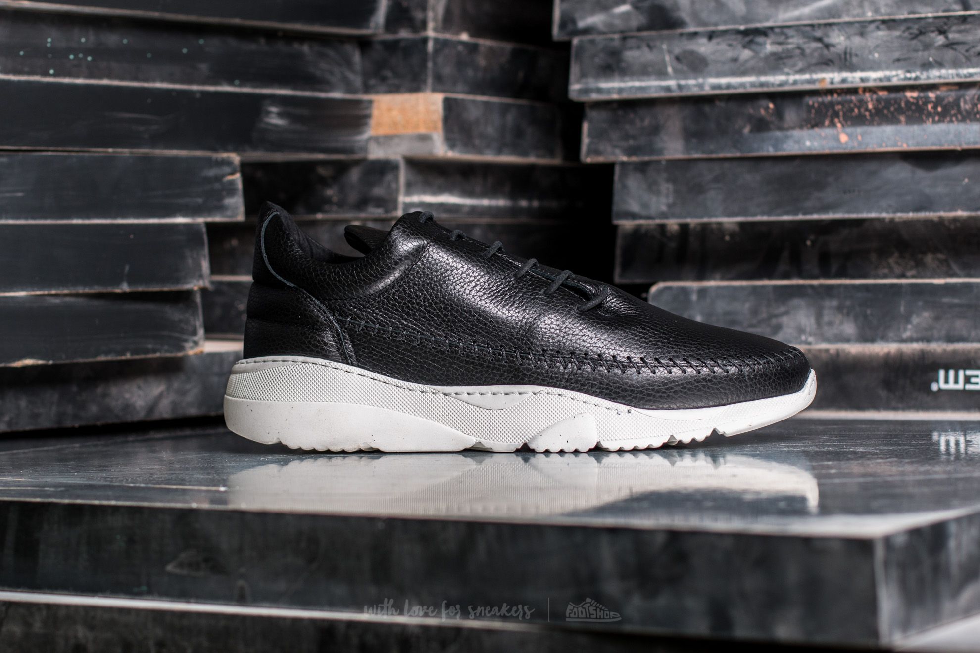 Männer Filling Pieces Apache Runner Low Black/ White | Footshop