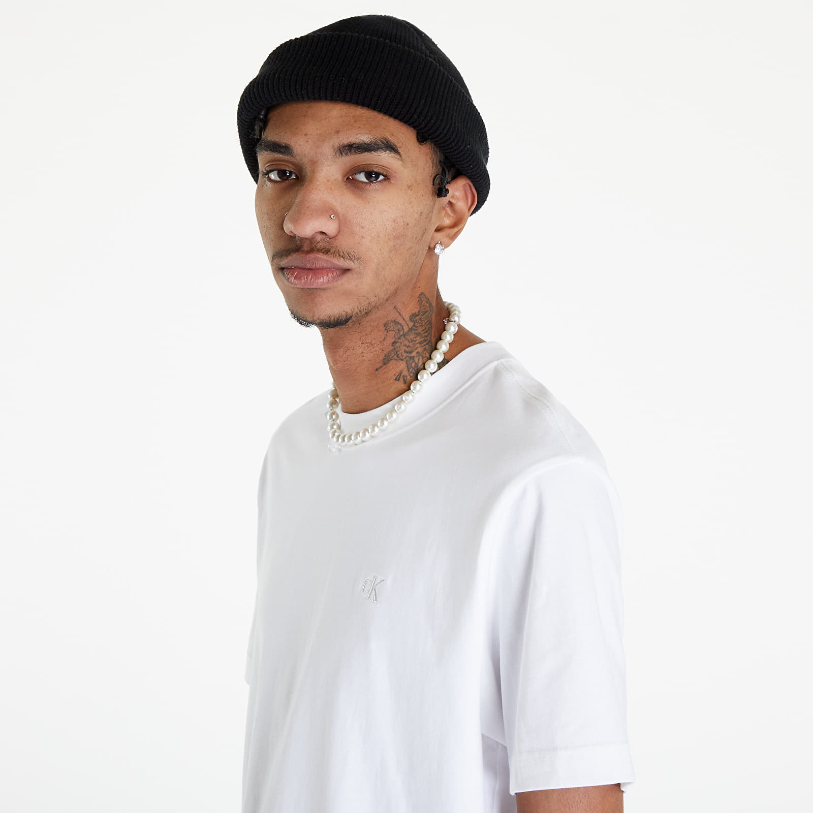T-shirts Calvin Klein Jeans Logo Tape Tee White | Footshop