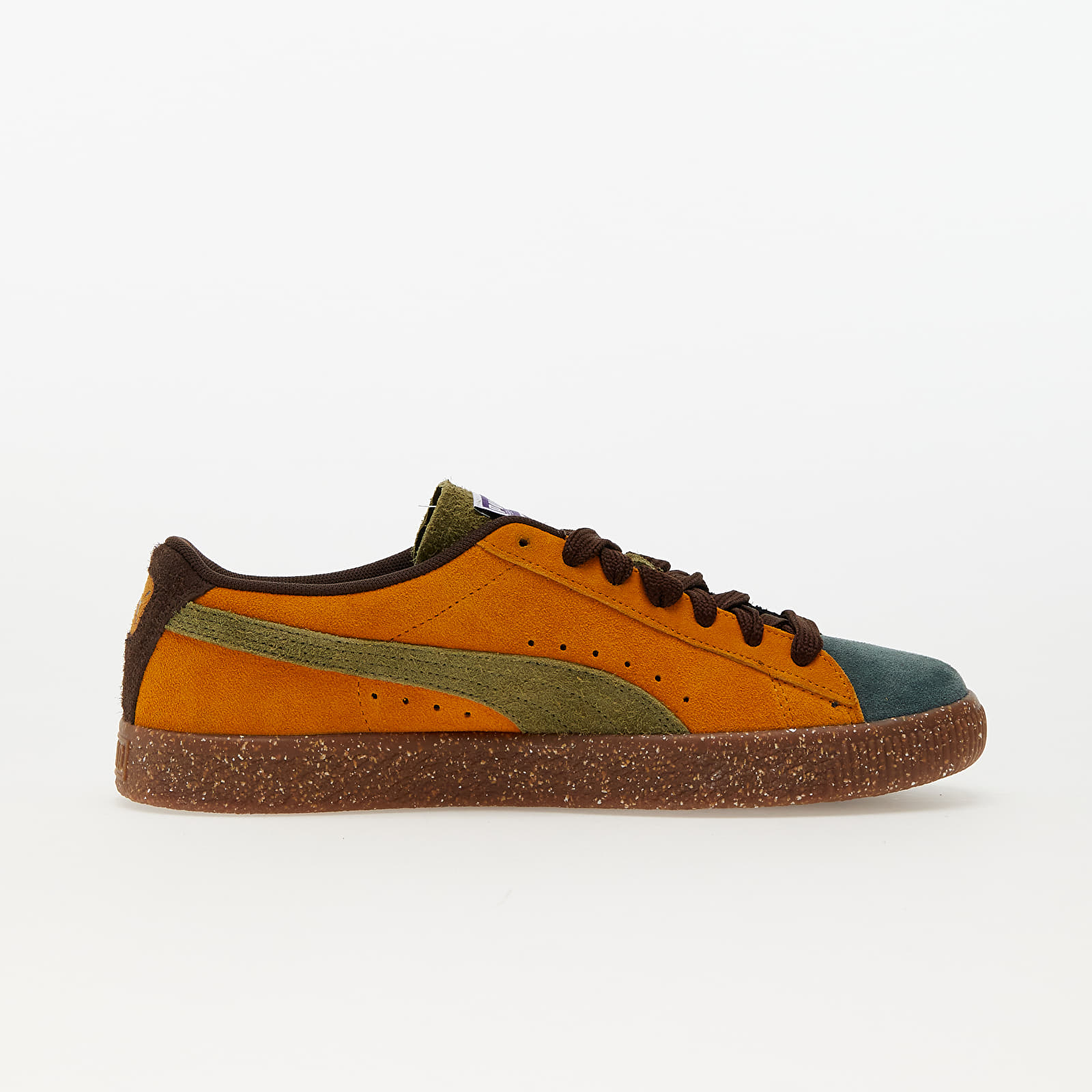 Men's shoes Puma x P.A.M. Suede VTG Dark Chocolate-Burnt Olive-Orange ...