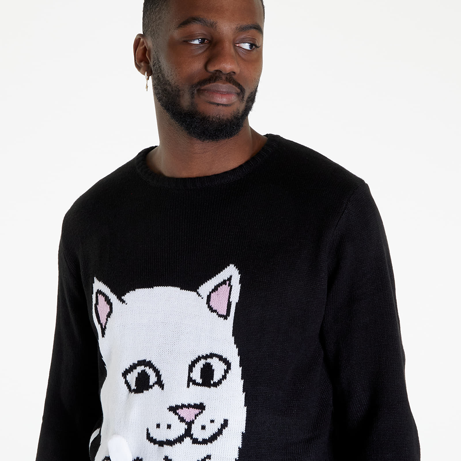 Sweaters RIPNDIP Lord Nermal Flippy Sweater Black | Footshop