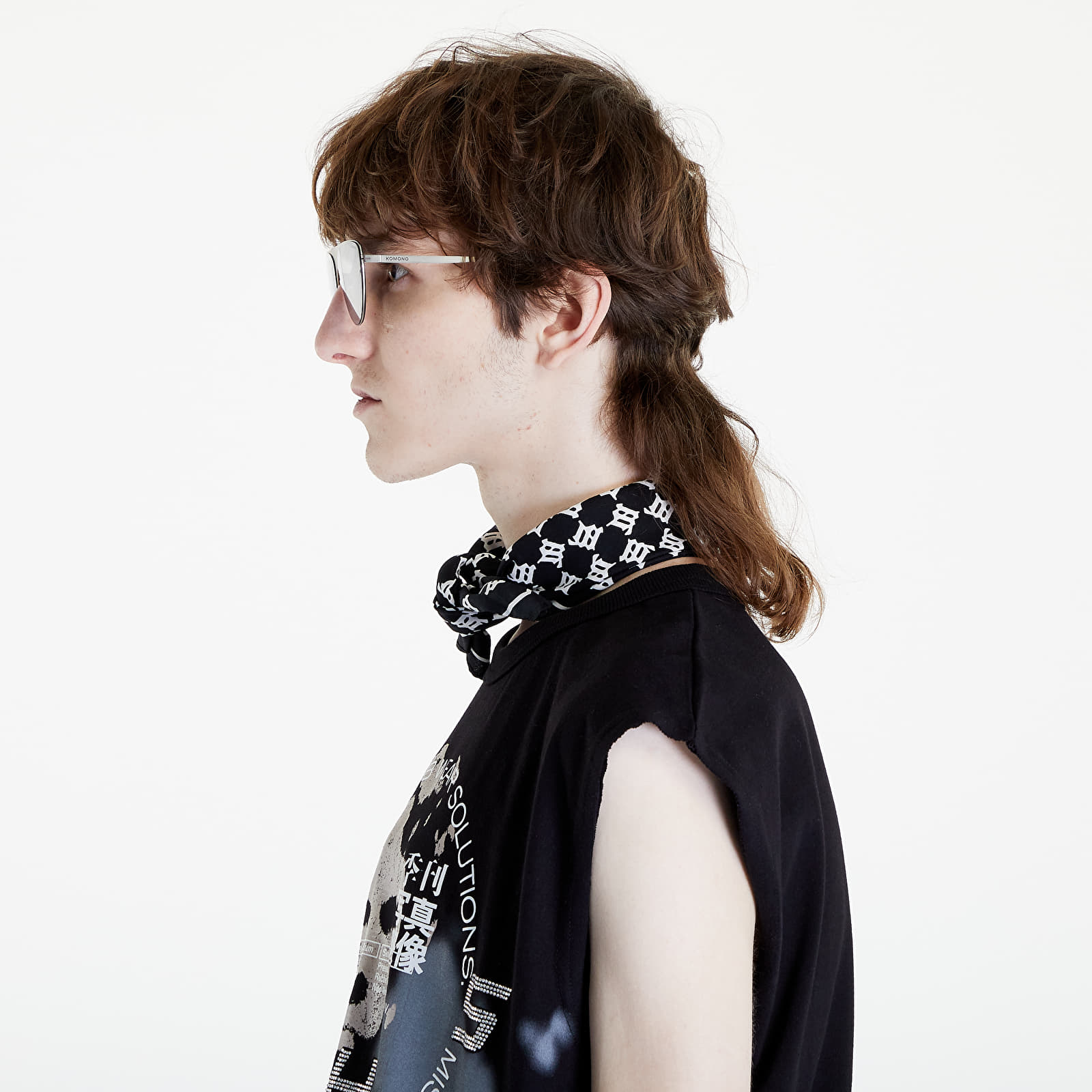 Други аксесоари MISBHV Monogram Bandana Black (4121A300) | Footshop