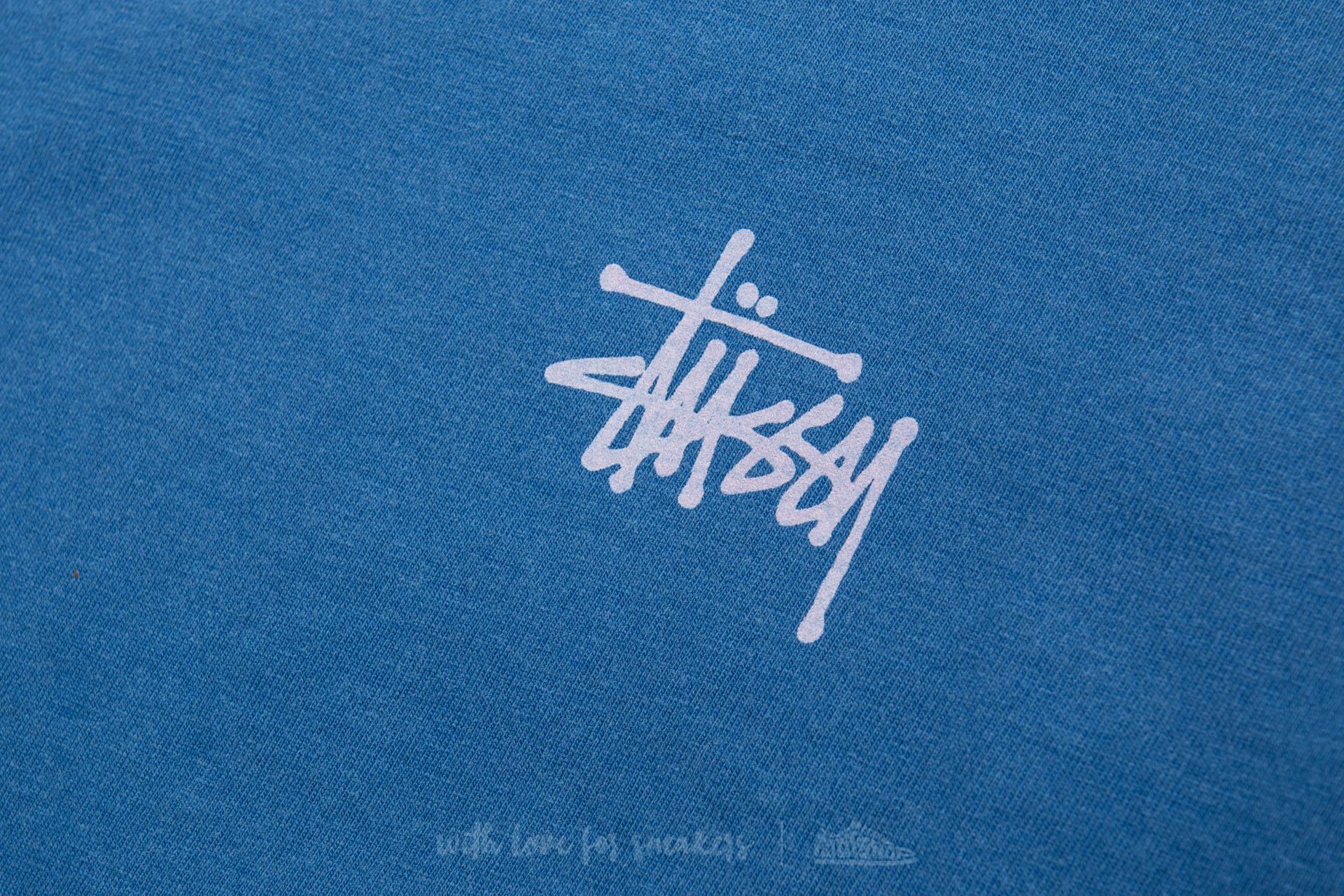 T-Shirts and shirts Stüssy Basic Pigment Dyed Tee Indigo (1904031 ...