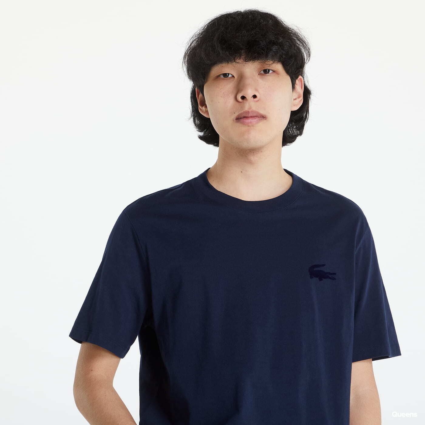 T-shirts LACOSTE Crocodile Crew Navy | Footshop