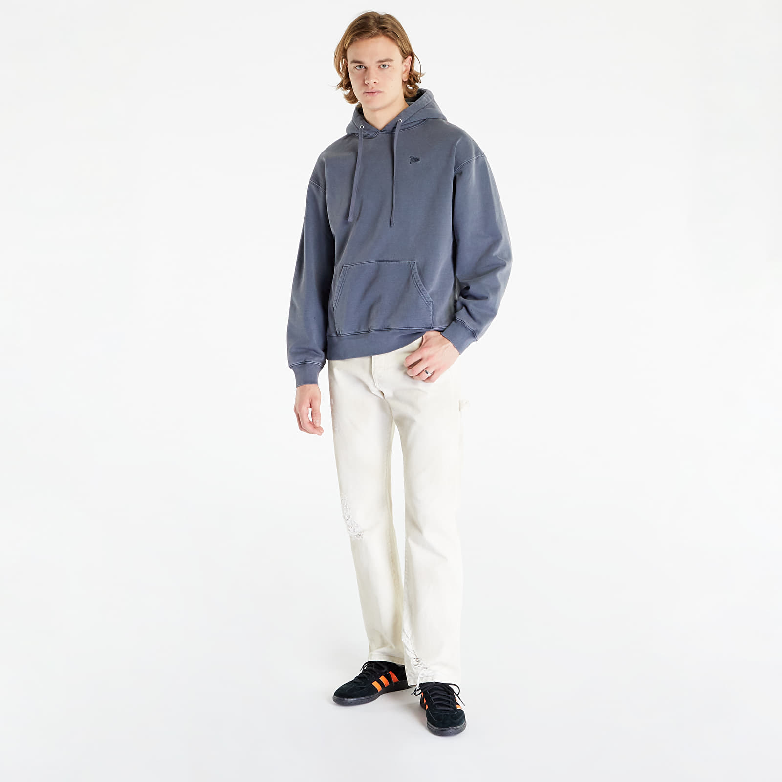 Mikiny Patta Basic Washed Boxy Hoodie Odyssey Gray (POC-BC-WSH-BHS-001) | Footshop