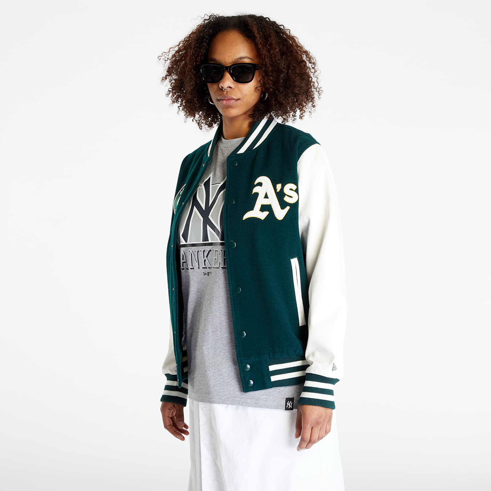 Bomber Jackets New Era Varsity Oakland Athletics MLB Heritage Varsity ...