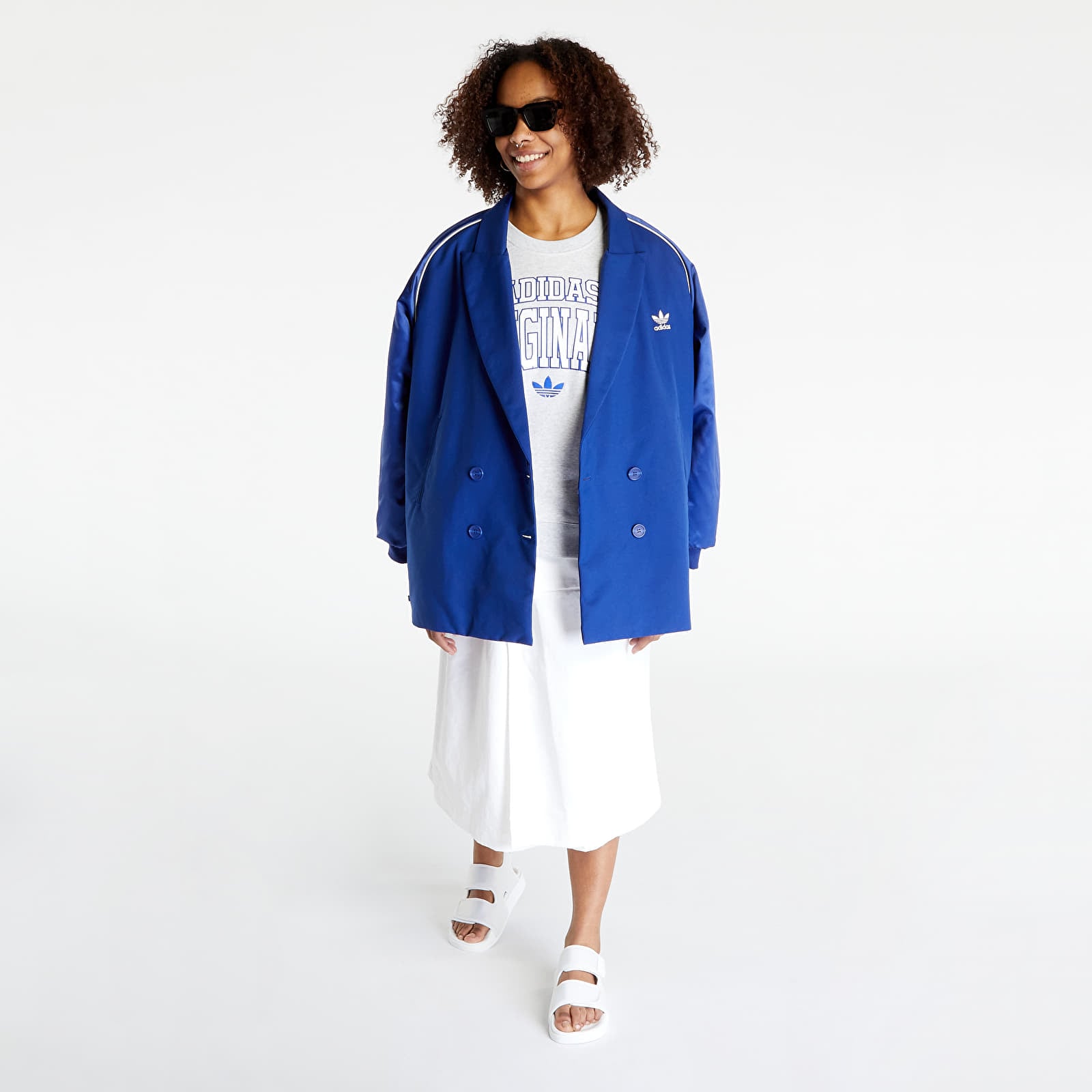 Coats adidas Varsity Blazer Jacket Victory Blue | Footshop