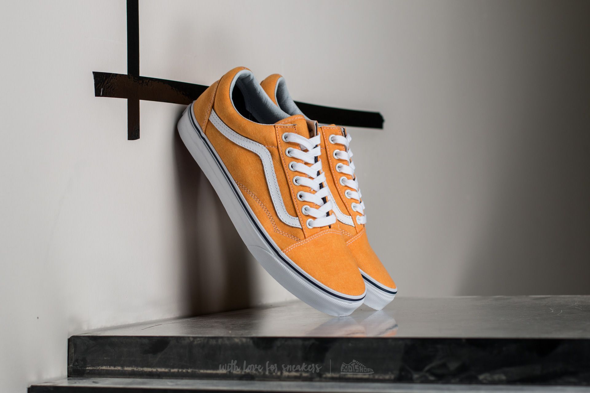 Moški čevlji Vans Old Skool (Washed Canvas) Citrus/ Crown Blue (8G1MWL ...