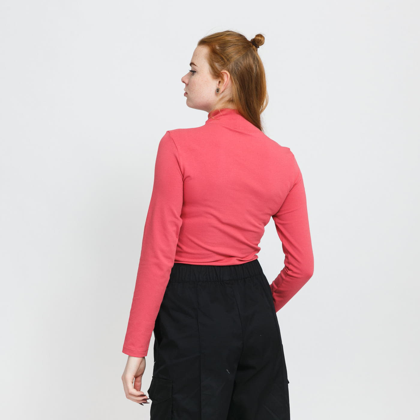 Koszulki Nike Sportswear Essential Mock Long-Sleeve Top Pink (DD5882 ...