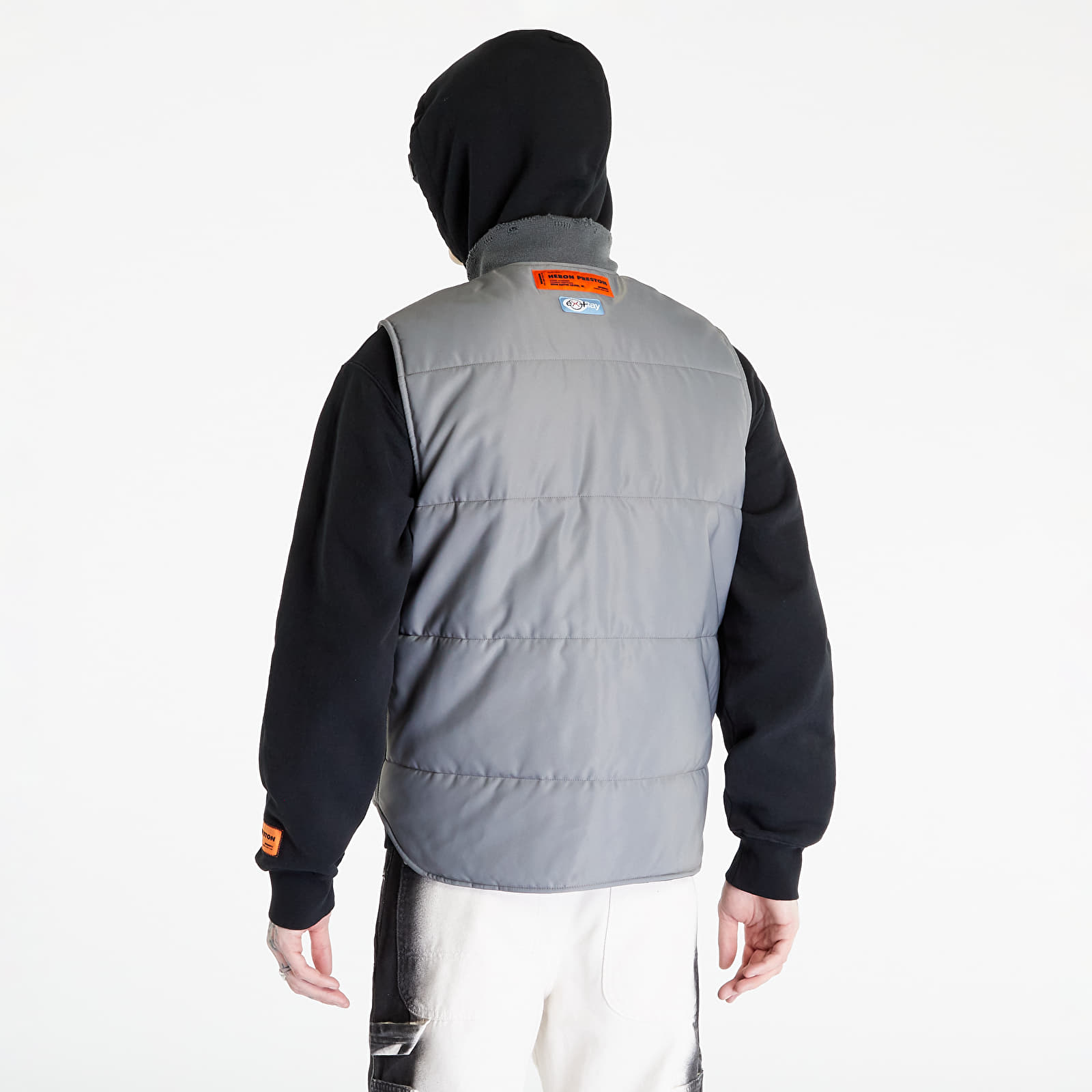 Vests Heron Preston Ex-Ray Nylon Zip Vest Grey/ No Color ...