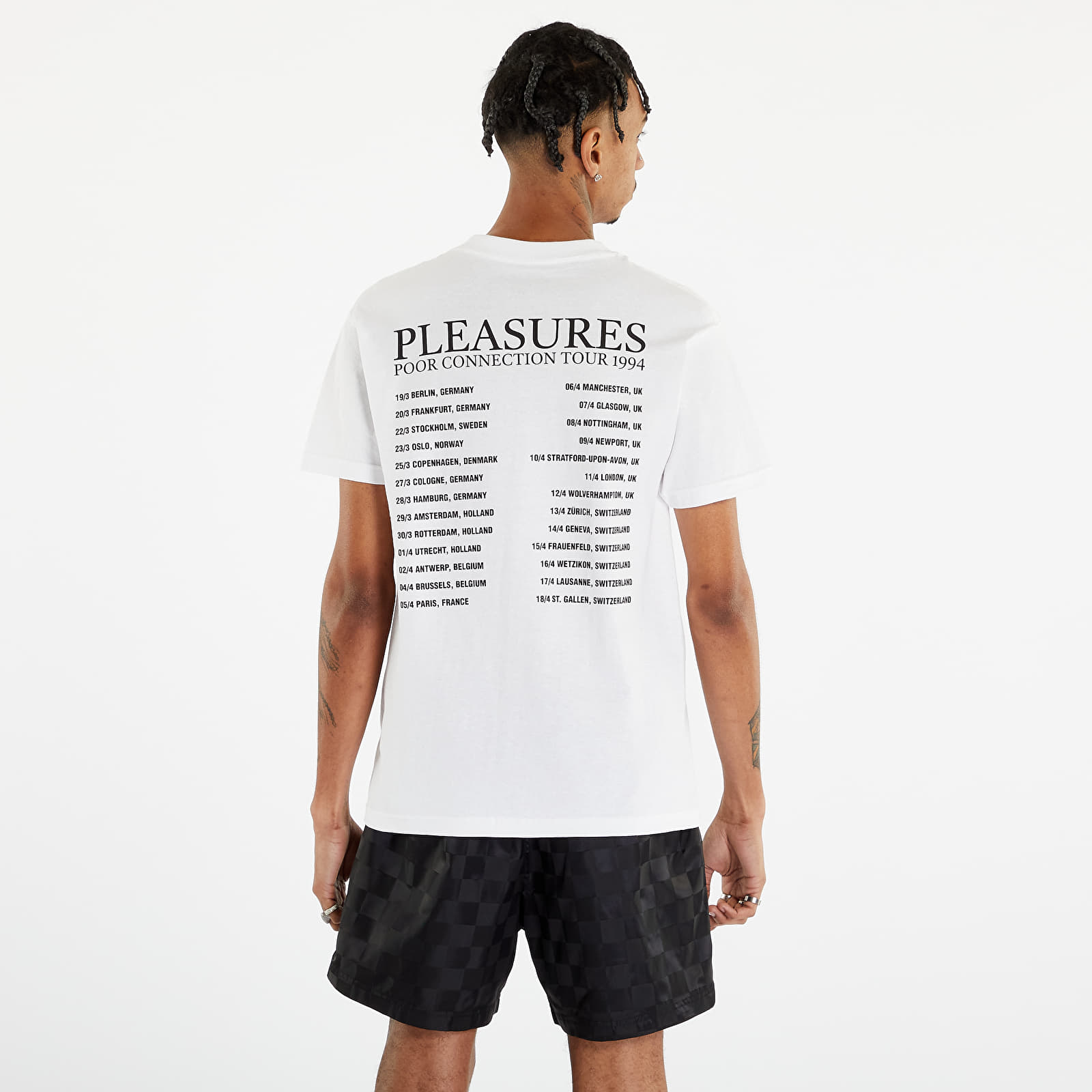T-shirts PLEASURES Poor Connection T-Shirt White | Footshop