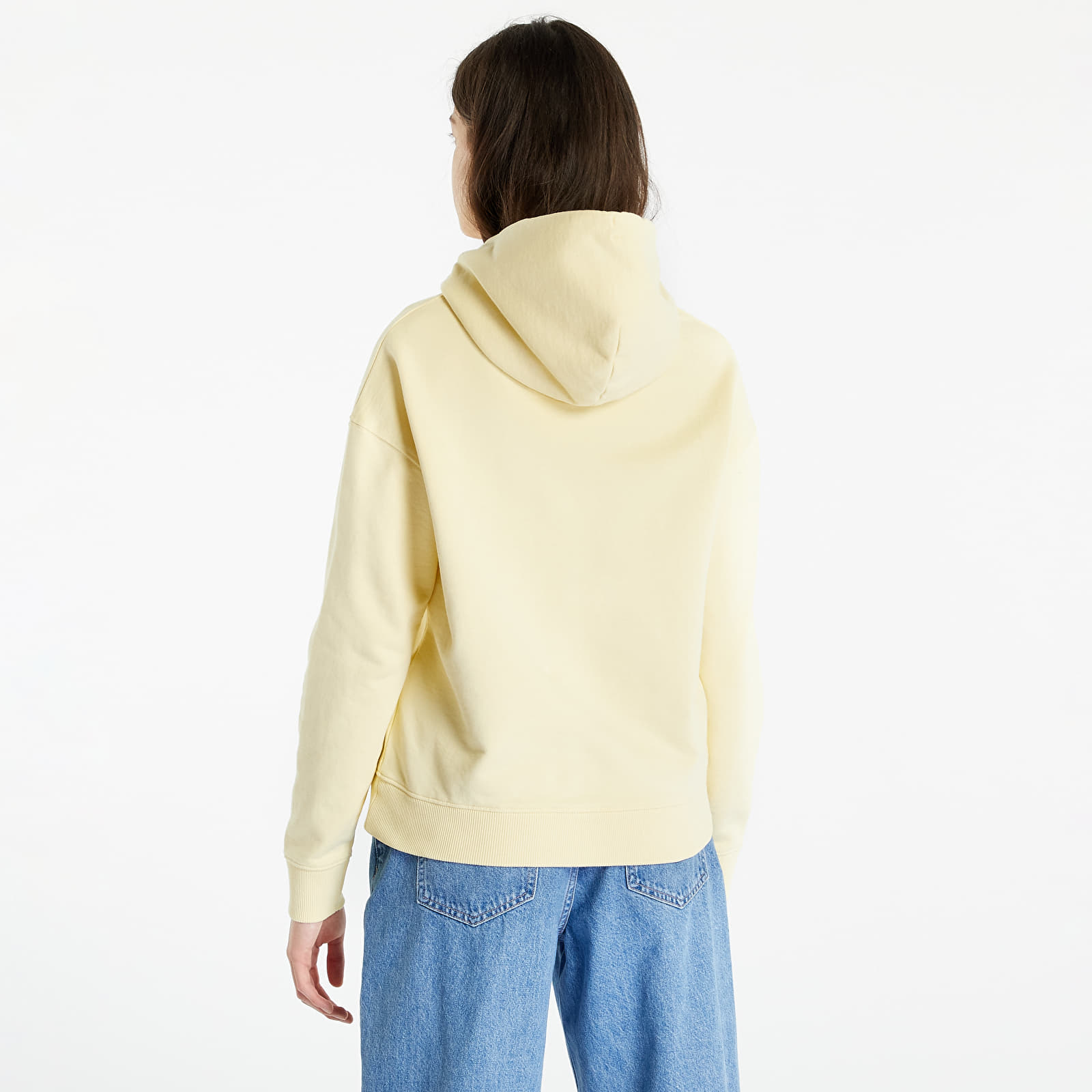 Hanorace Tommy Jeans Xs Badge Hoodie Lemon Zest (DW0DW15411 ZHO) | Footshop