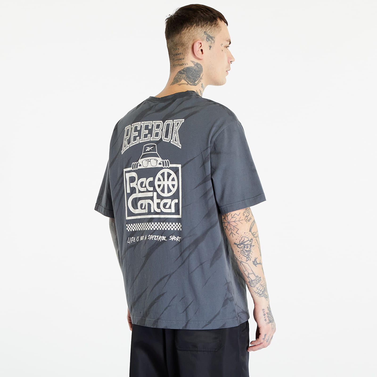 T-shirts Reebok Classics Block Party Tee Pure Grey (HS9190) | Footshop