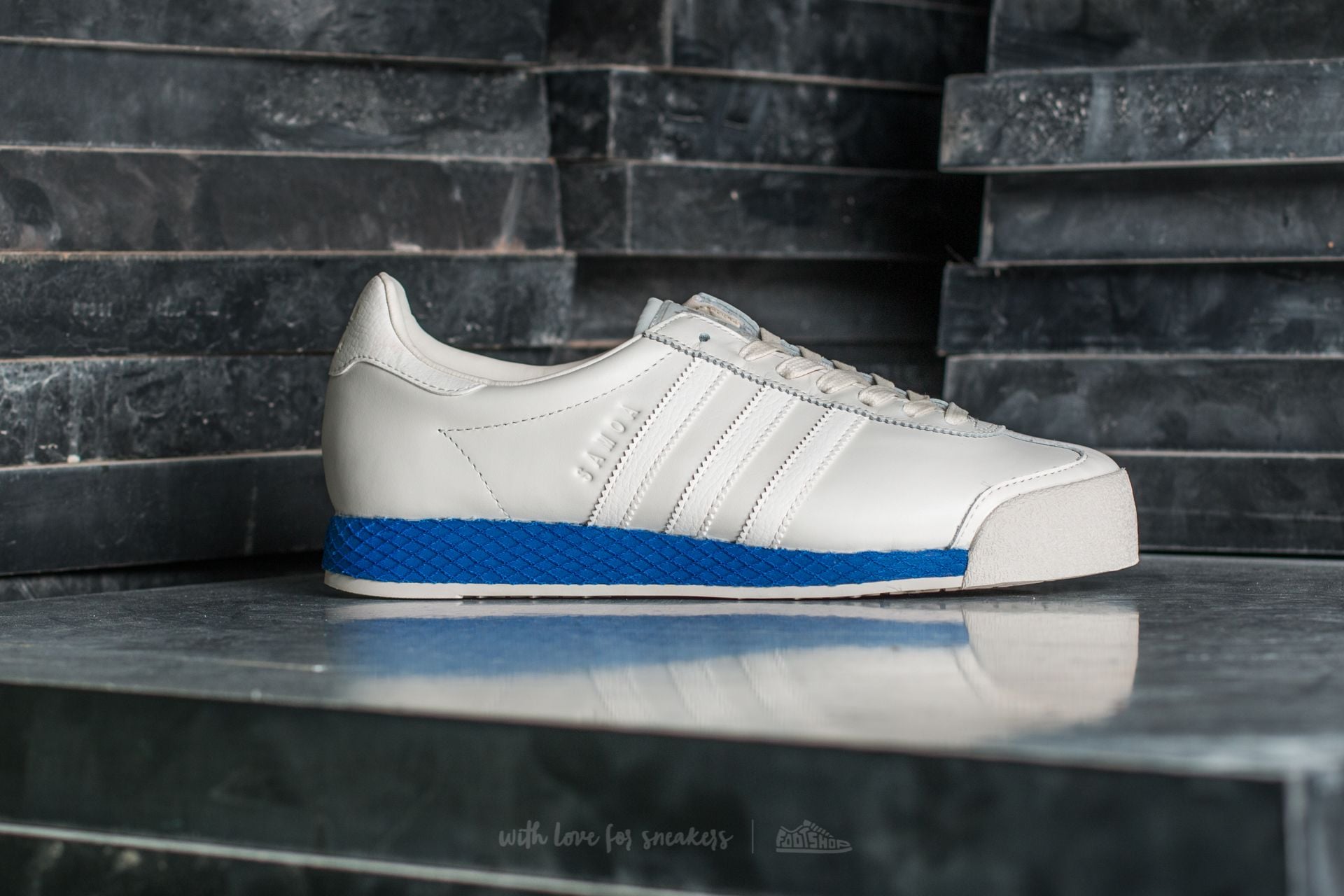 Men's shoes adidas Samoa Vintage Chalk White/ Blue | Footshop