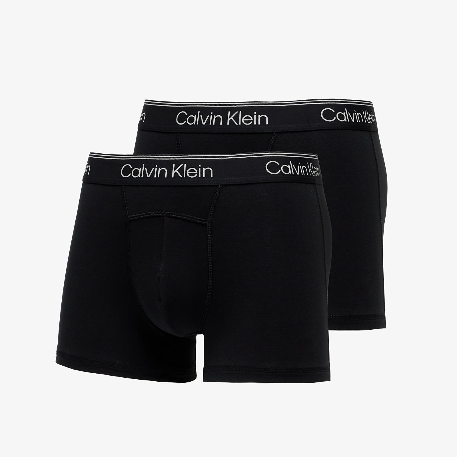 Boxeri Calvin Klein Athletic Cotton Stretch Trunk 2 Pack Black (NB3544A ...