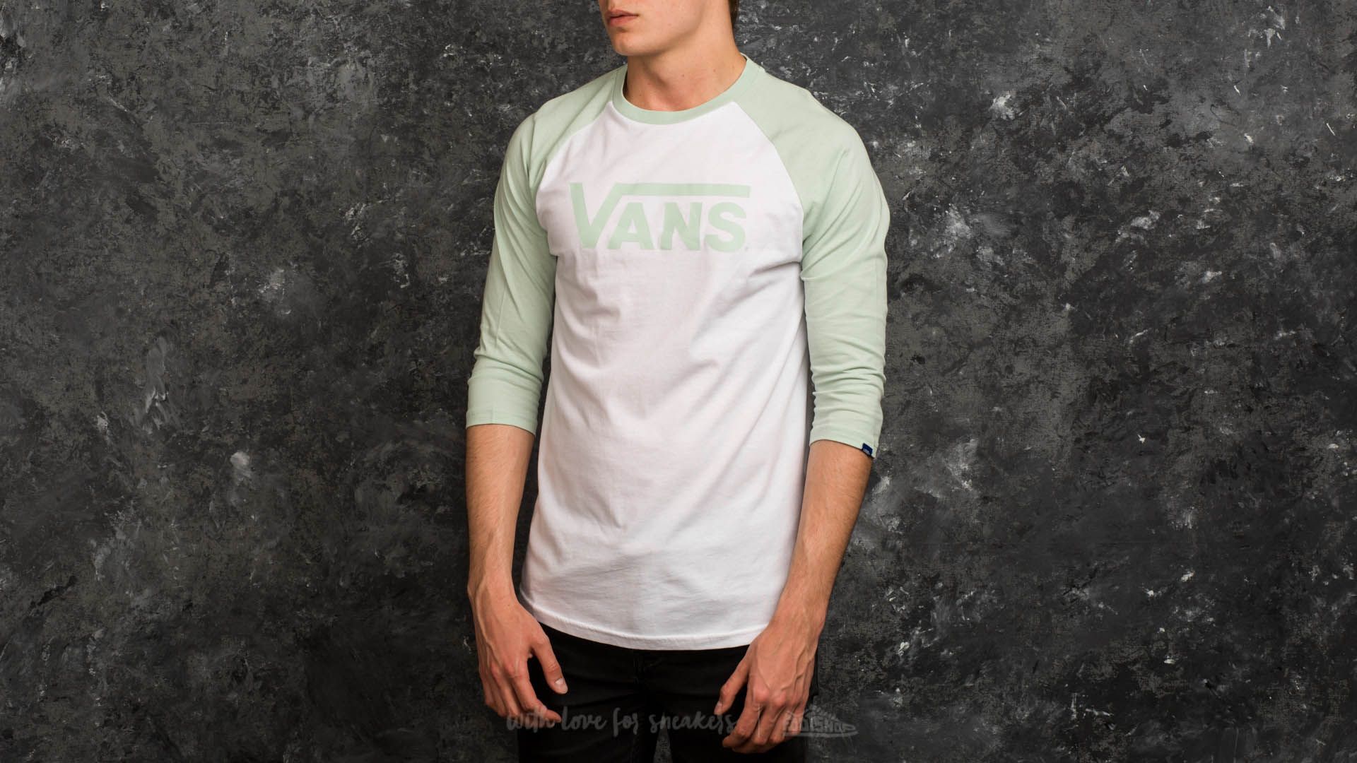 T-Shirts and shirts Vans Classic Raglan Tee White-Split Green | Footshop