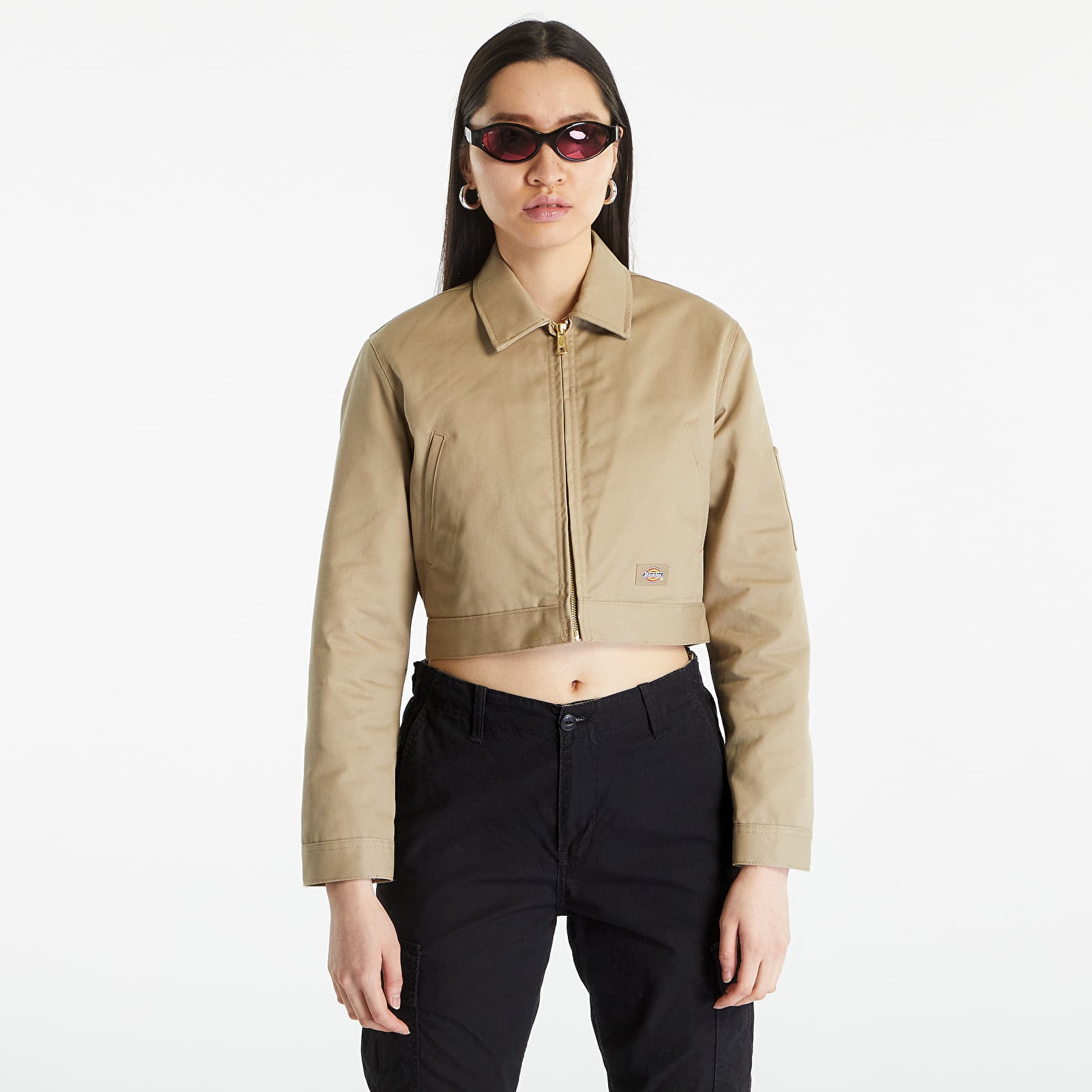 Bundy Dickies Lined Eisenhower Cropped Jacket Khaki | Footshop