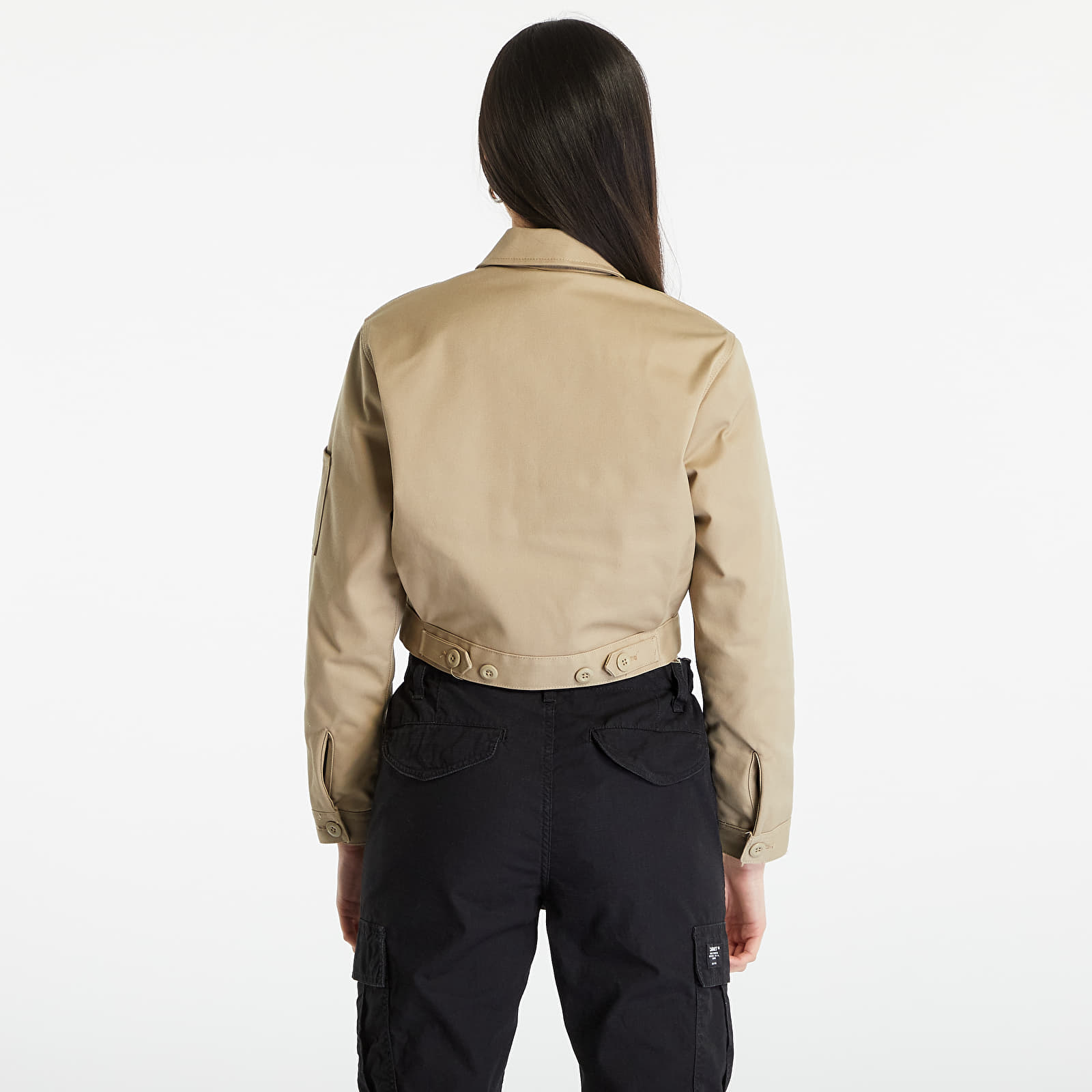 Geci Dickies Lined Eisenhower Cropped Jacket Khaki (DK0A4XKCKHK1 ...