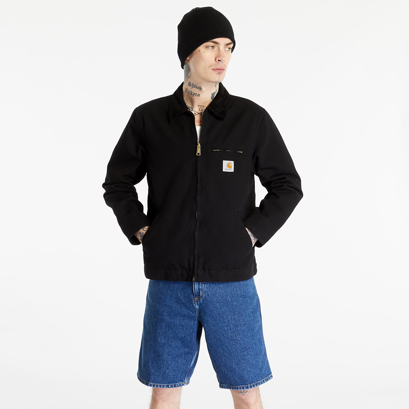 Jackets Carhartt WIP Detroit Jacket UNISEX Black/ Black Rinsed | Footshop