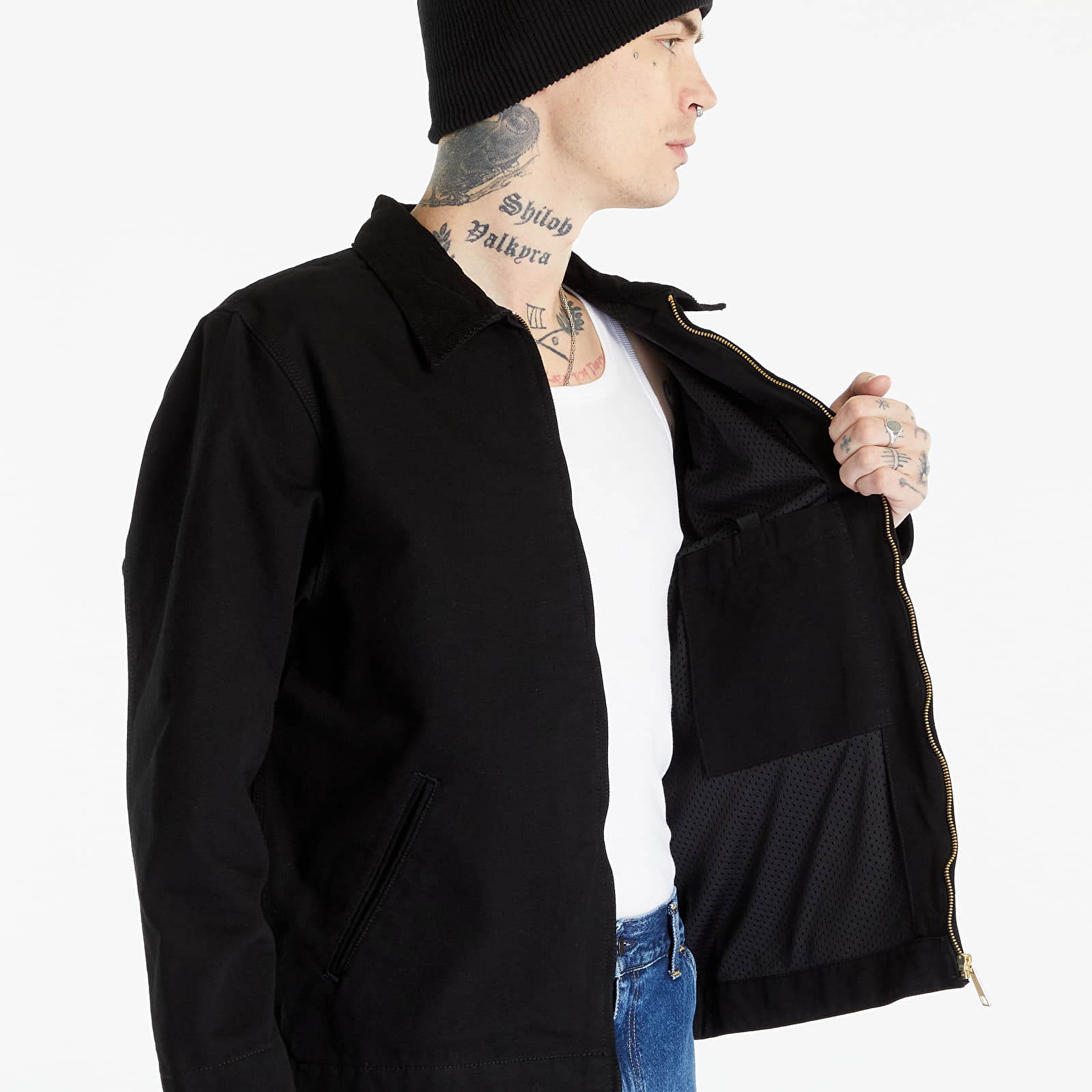 Jackets Carhartt WIP Detroit Jacket UNISEX Black/ Black Rinsed | Footshop