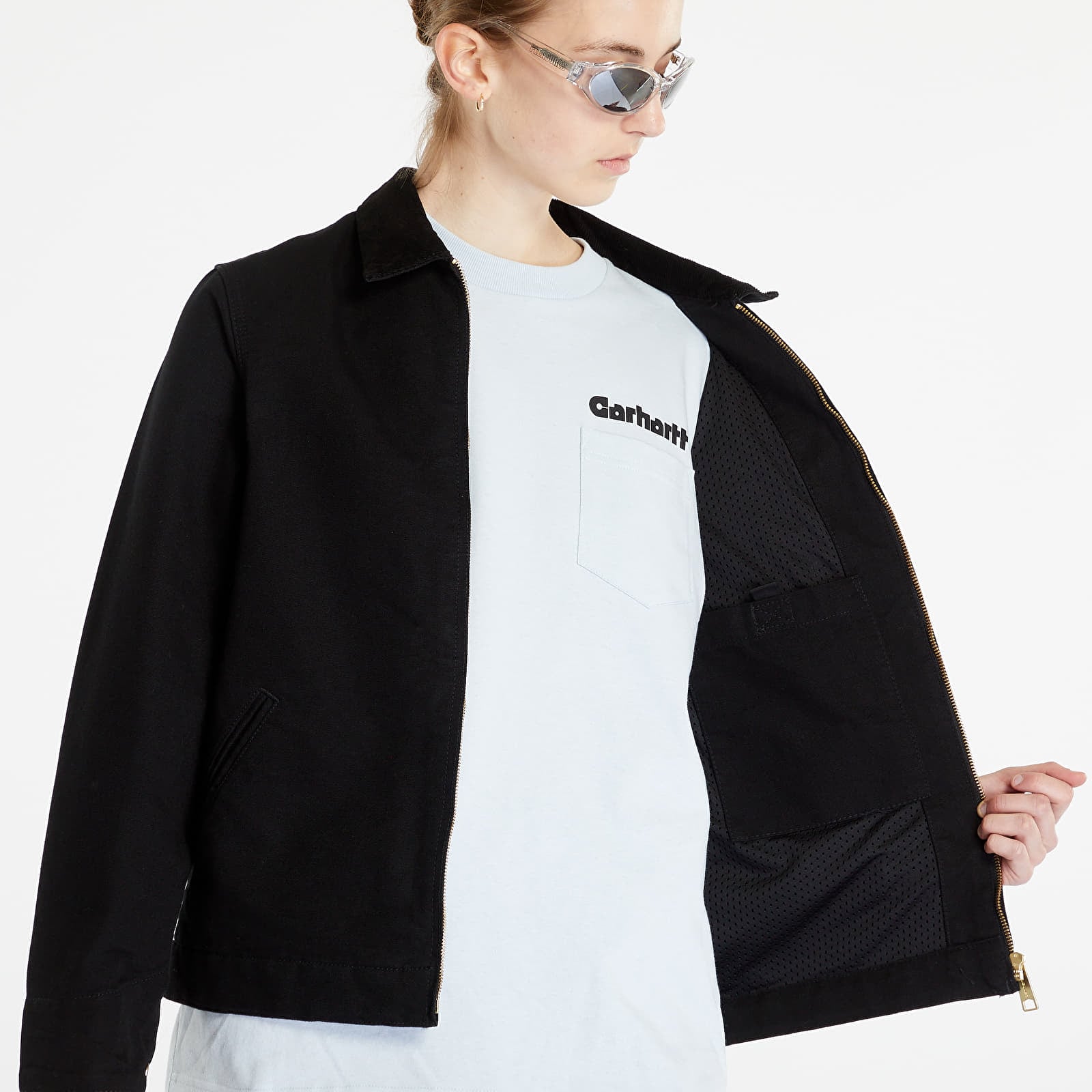 Jackets Carhartt WIP Detroit Jacket UNISEX Black/ Black Rinsed | Footshop