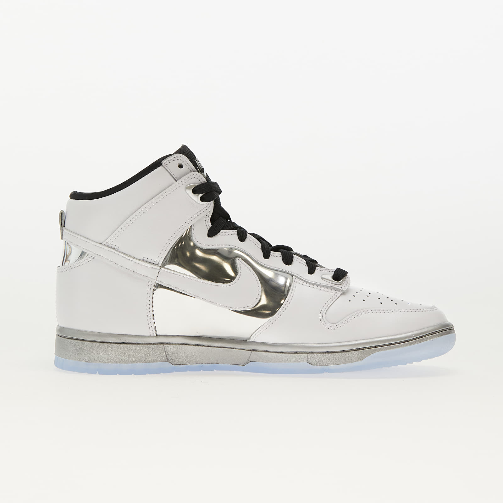 Women's shoes Nike W Dunk High SE White/ White - Mettalic Silver ...