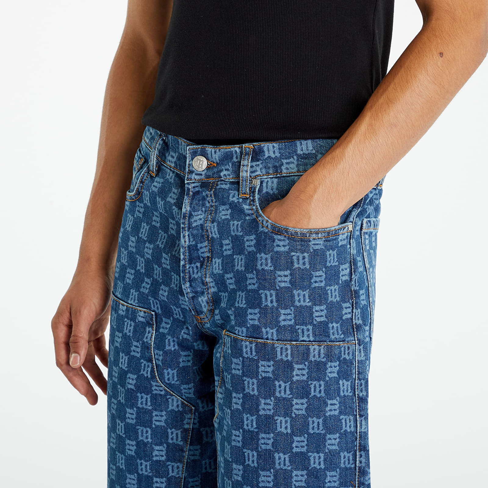 Jeans MISBHV Denim Monogram Carpenter Trousers Jeans Blue | Footshop