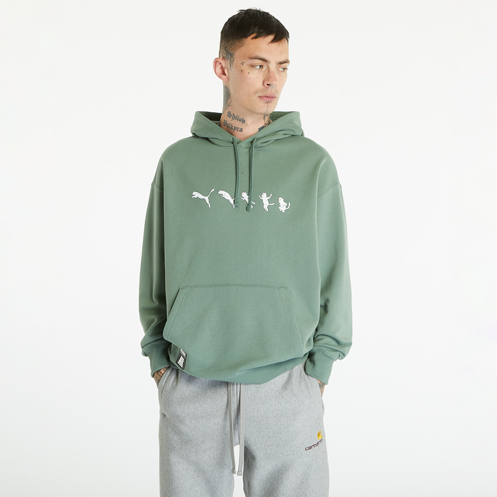 Puma x RIPNDIP Hoodie Eucalyptus | Footshop