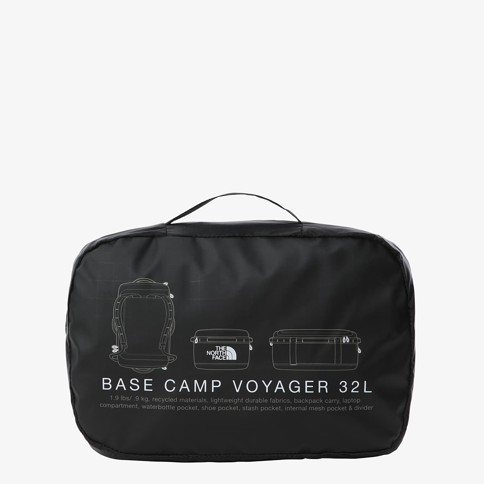 Backpacks The North Face Base Camp Voyager Duffel 32L Tnf Black/Tnf ...