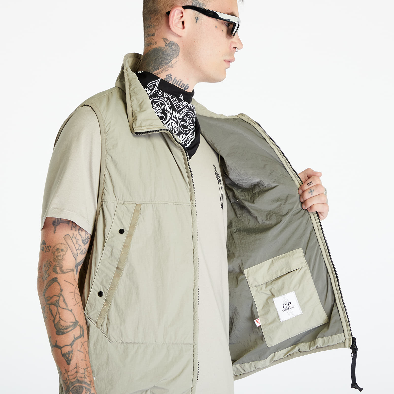 Vests C.P. Company G.D.P. Vest Silver Sage | Footshop