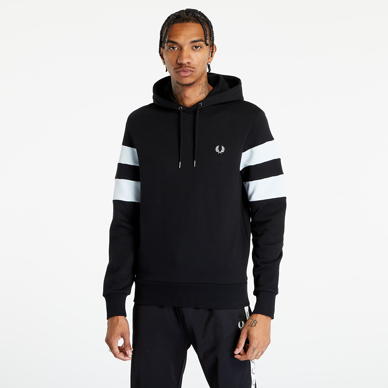 Fred Perry Tipped Sleeve Hooded Sweat