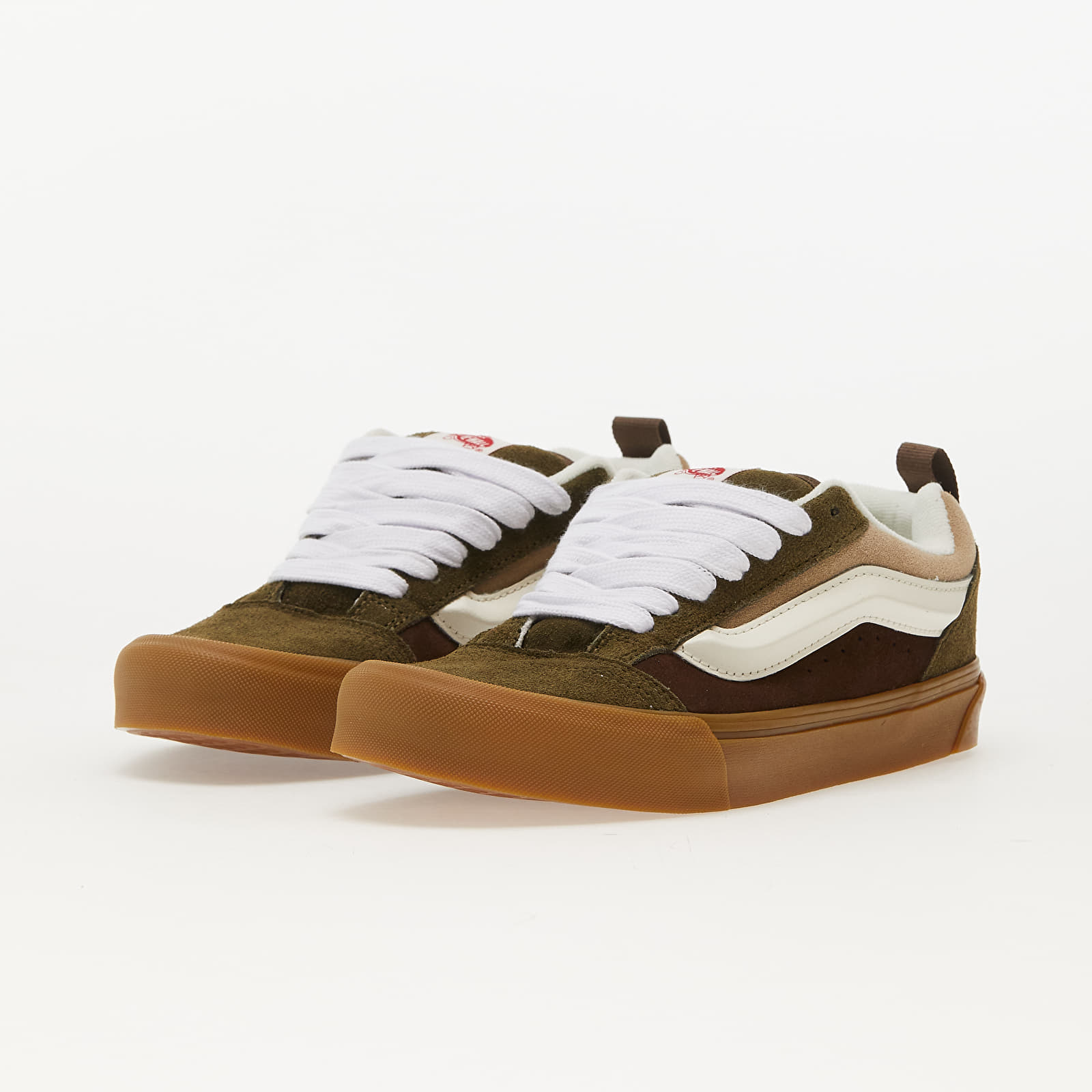Men's shoes Vans Knu Skool Olive/ Multi (VN0009QCBIR1) | Footshop