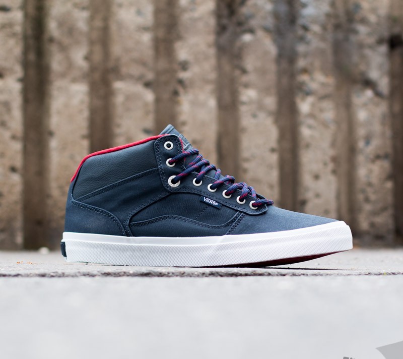 Men's shoes Vans Bedford (Coated) Navy/White (VXB5DQE VS7) | Footshop