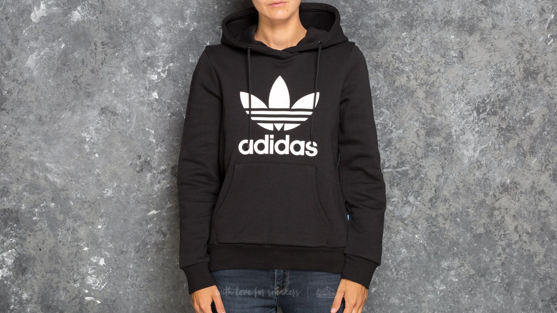 Hoodies and sweatshirts adidas Trefoil Logo Hoodie Black | Footshop
