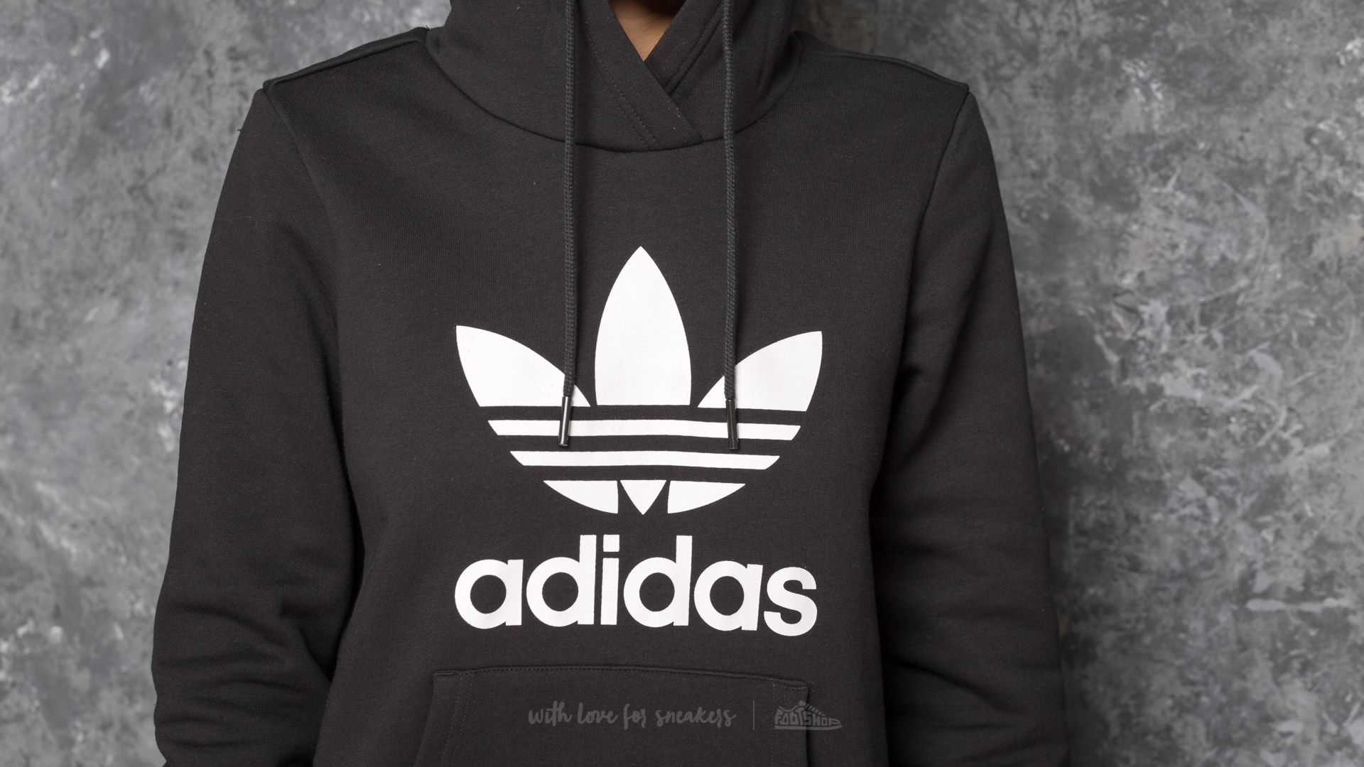Hoodies and sweatshirts adidas Trefoil Logo Hoodie Black | Footshop
