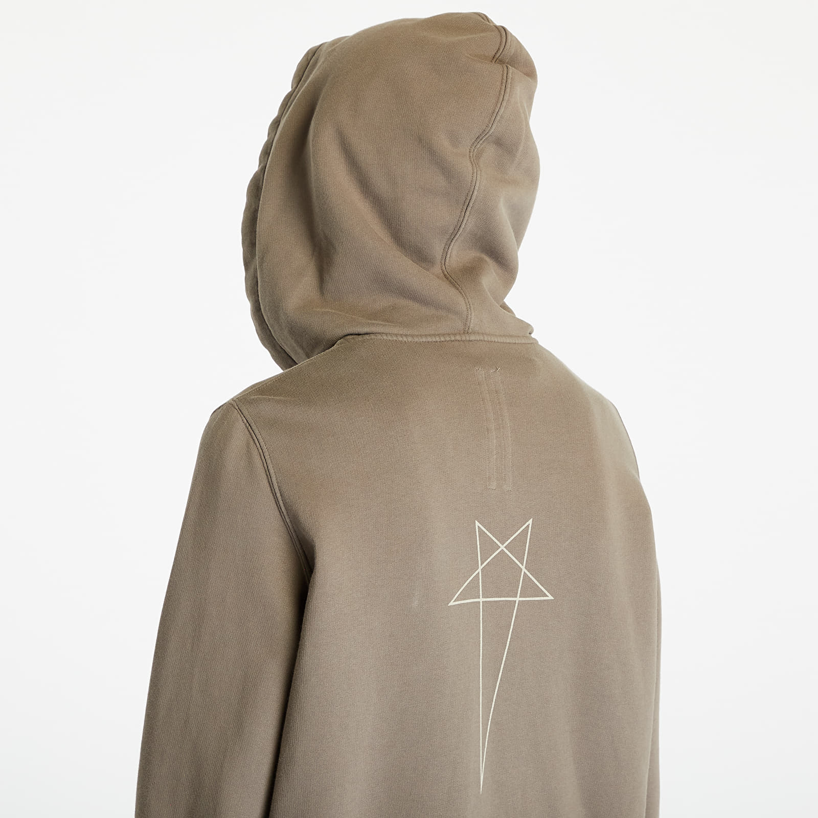 Hanorace Rick Owens Jason S Full-Zip Hoodie Dust/ Pearl | Footshop